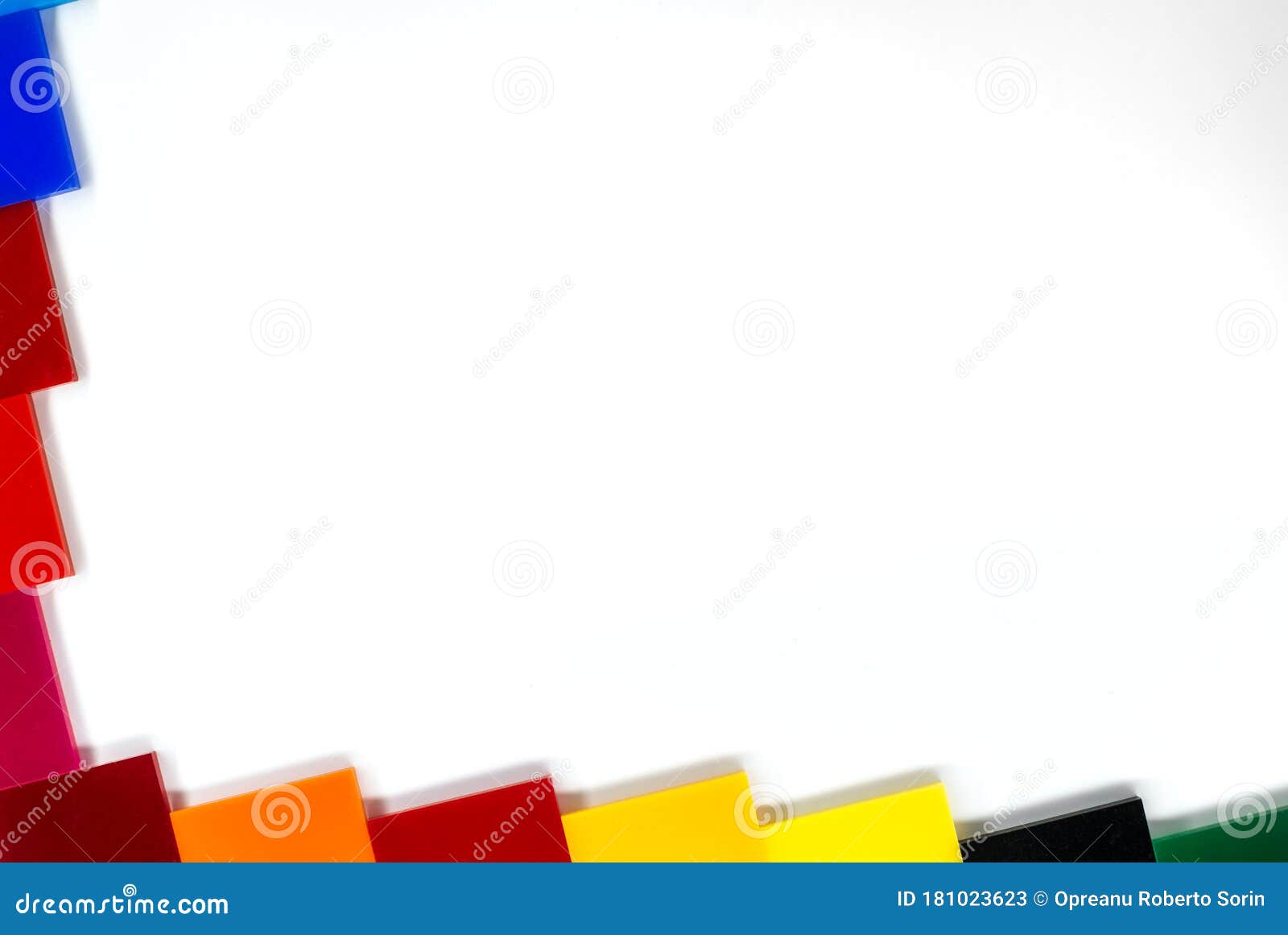 Partial Frame Made Frome Coloured Cast Acrylic Sheet Stock Image ...