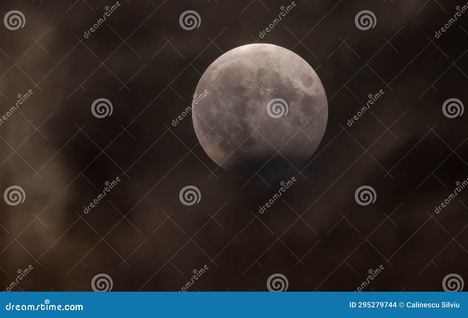Partial Full Moon Eclipse from 28 October 2023 Stock Photo - Image of ...