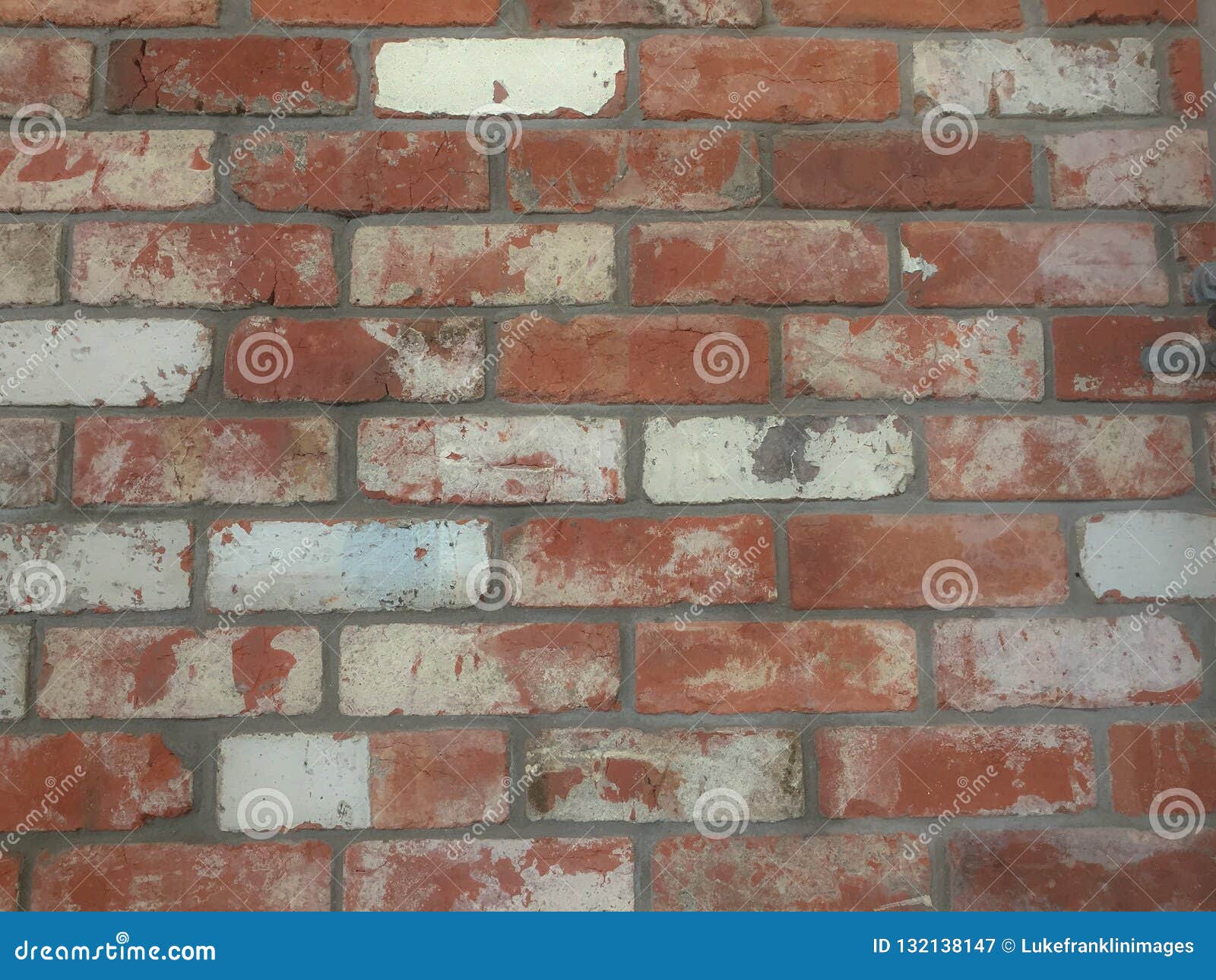 Clay brick wall partial stock image. Image of solid - 132138147