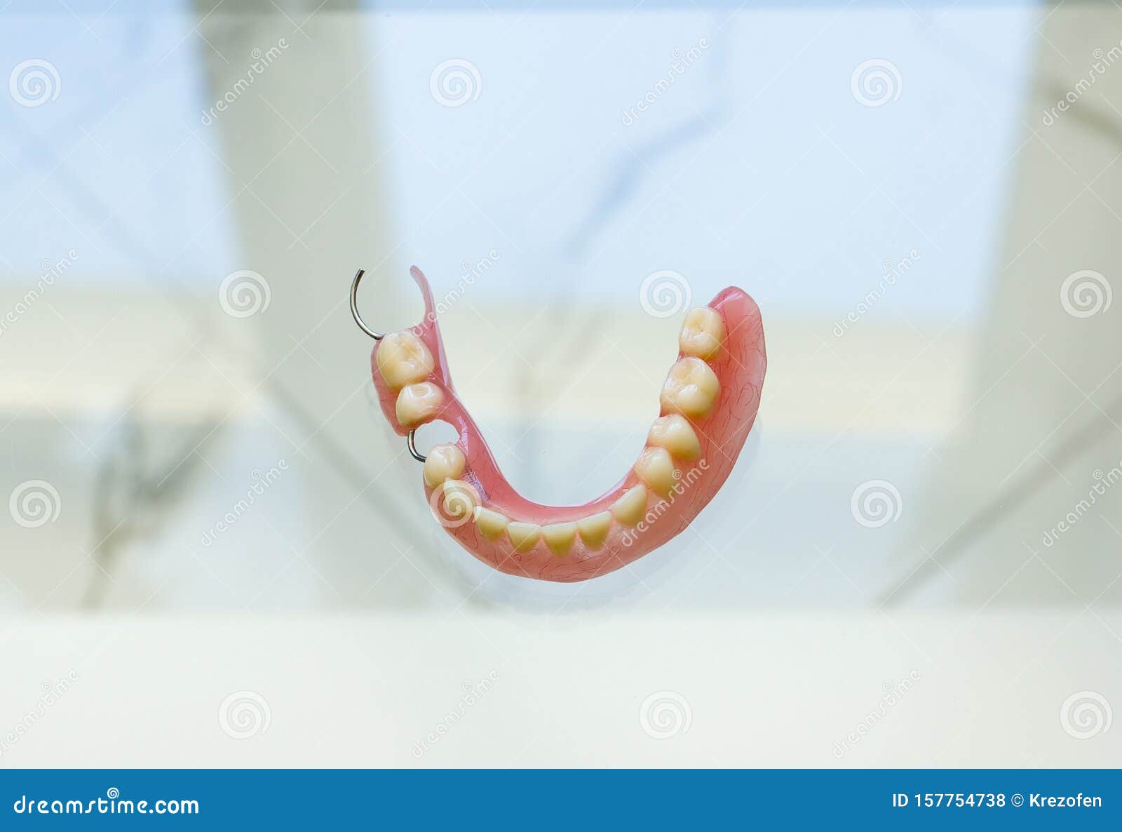 Partial plate denture stock photo. Image of fake, medicine - 157754738