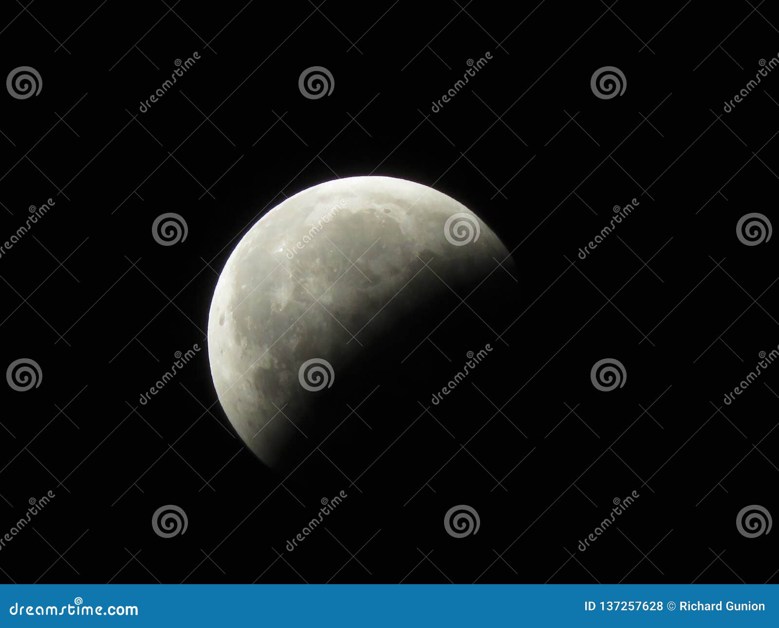 Partial Lunar Eclipse stock photo. Image of lunar, partial - 137257628