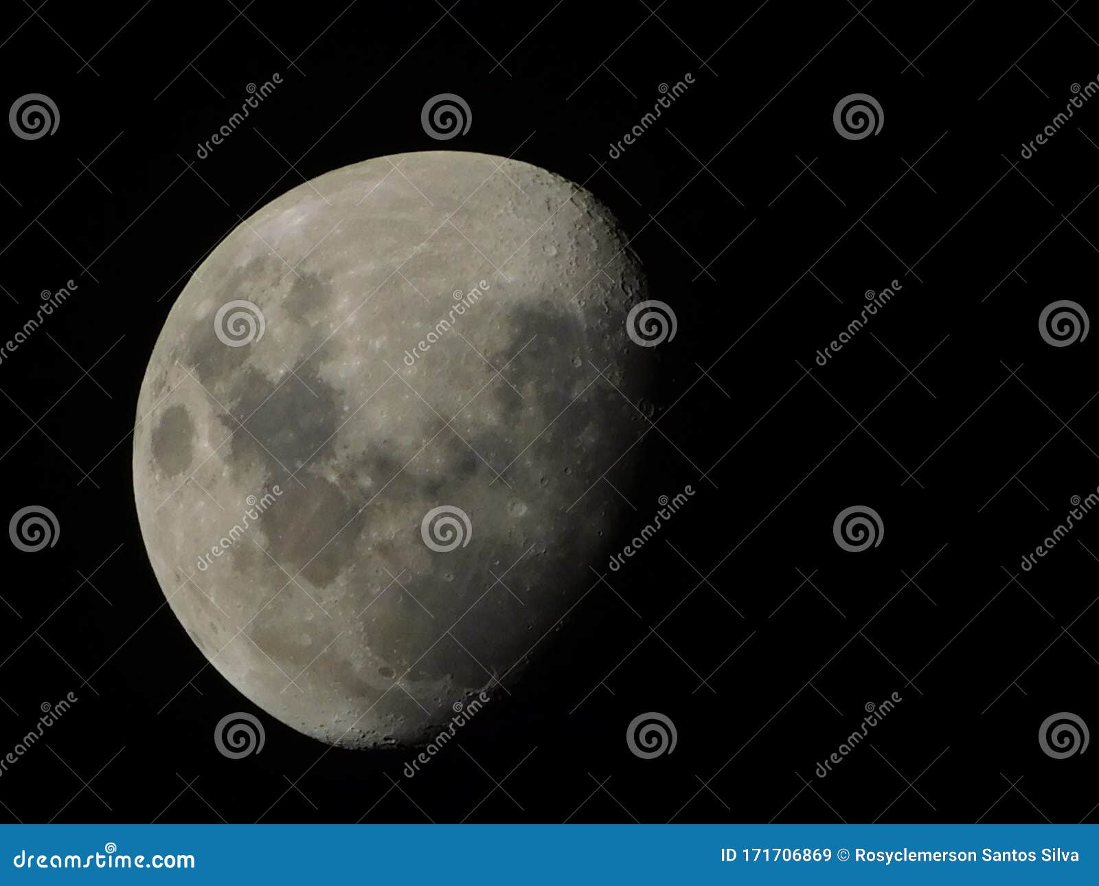 The partial moon stock image. Image of astronomy, partial - 171706869