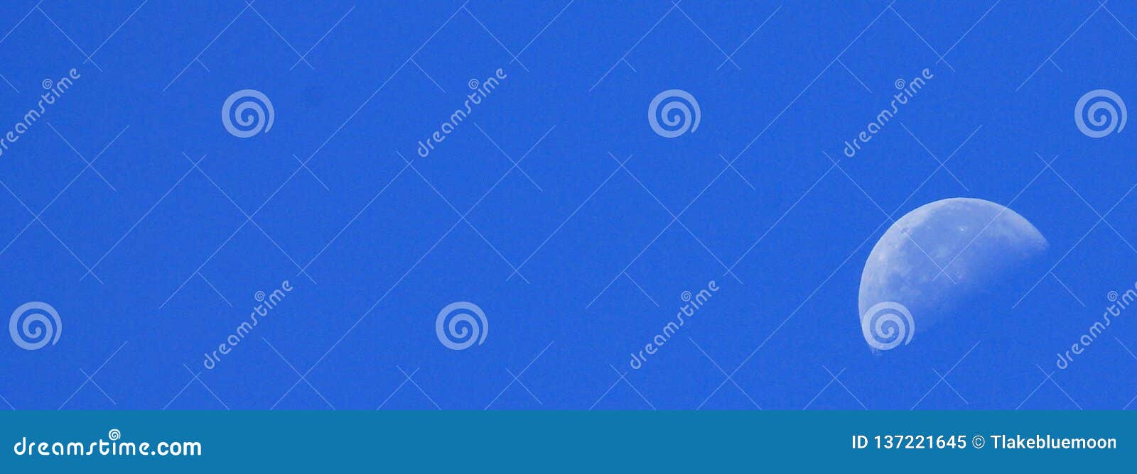 Good Morning Moon stock image. Image of bluemoon, banner - 137221645