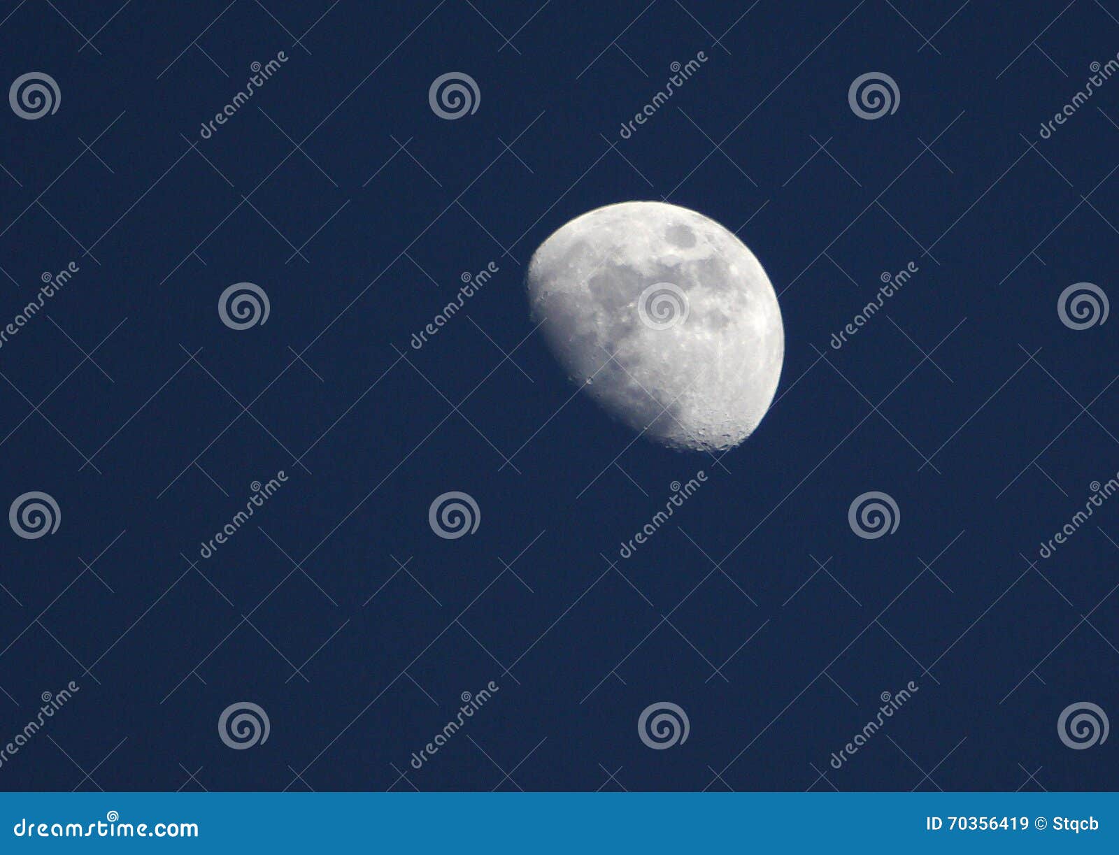 Partial Moon stock image. Image of craters, nature, space - 70356419