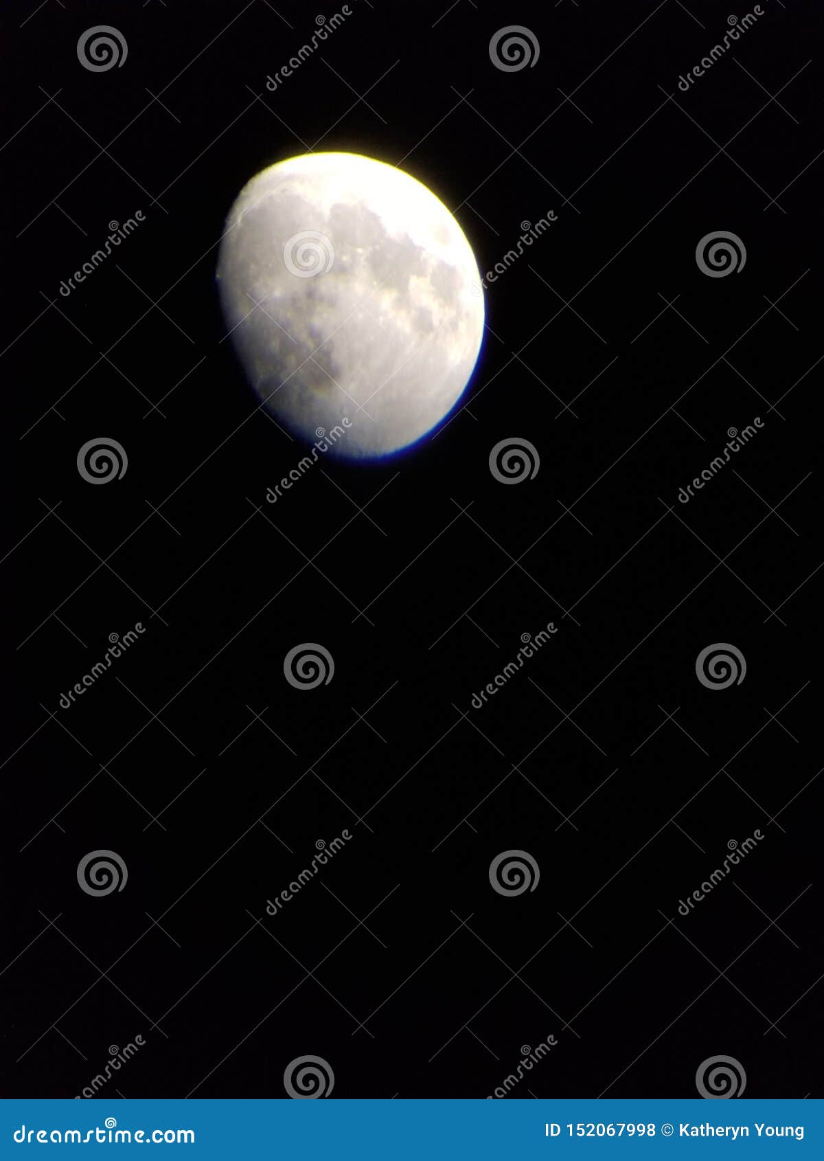 Partial Moon stock photo. Image of moon, white, partial - 152067998