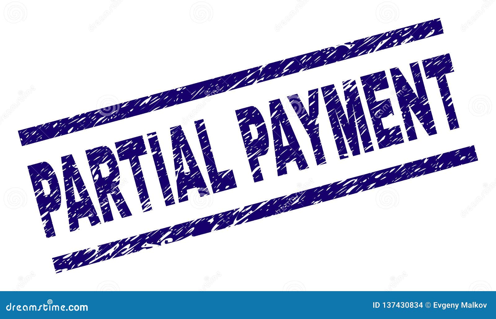 Grunge Textured PARTIAL PAYMENT Stamp Seal Stock Vector - Illustration ...