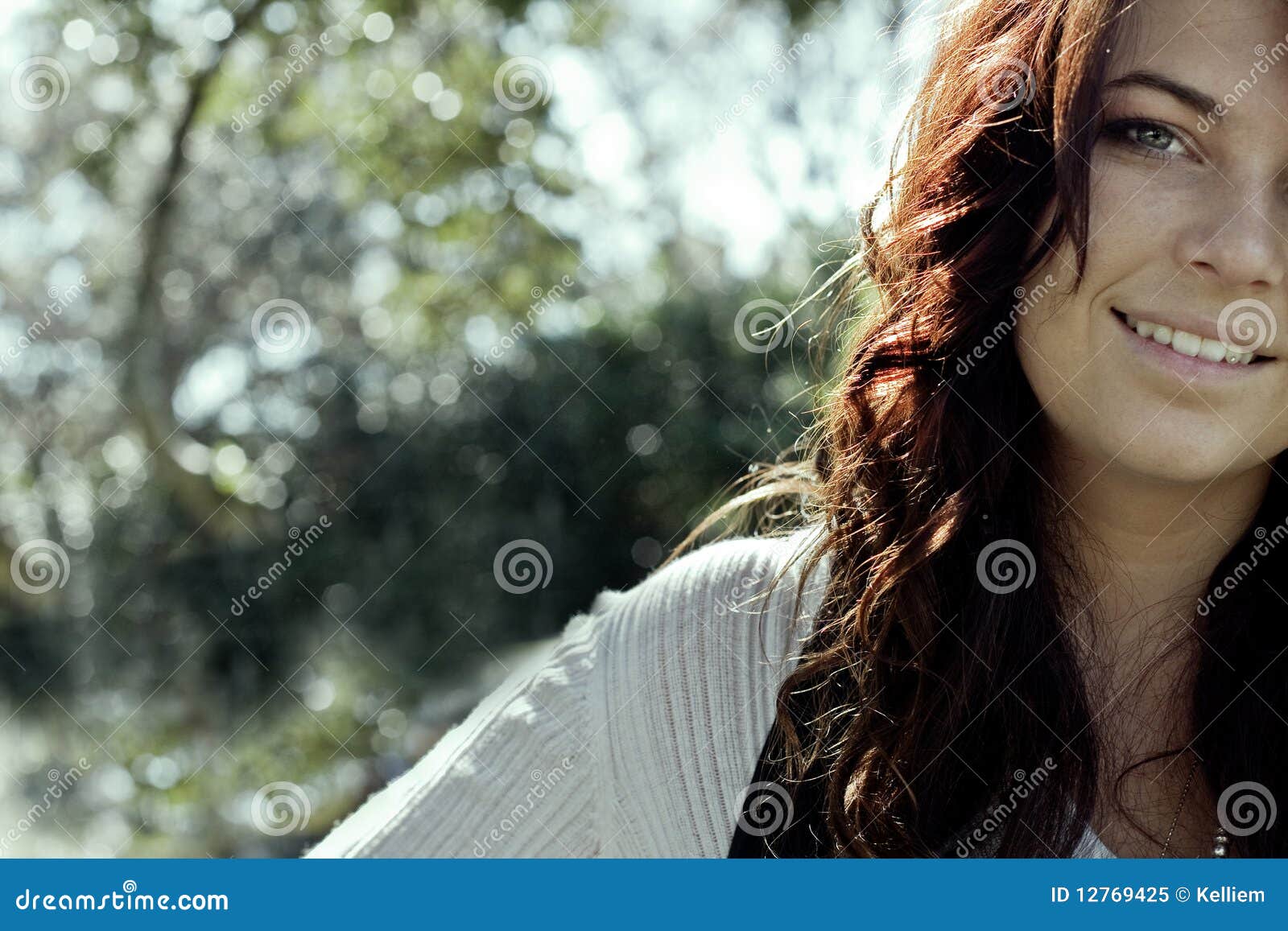 Partial Portrait Pretty Girl Stock Image - Image of young, teenager ...