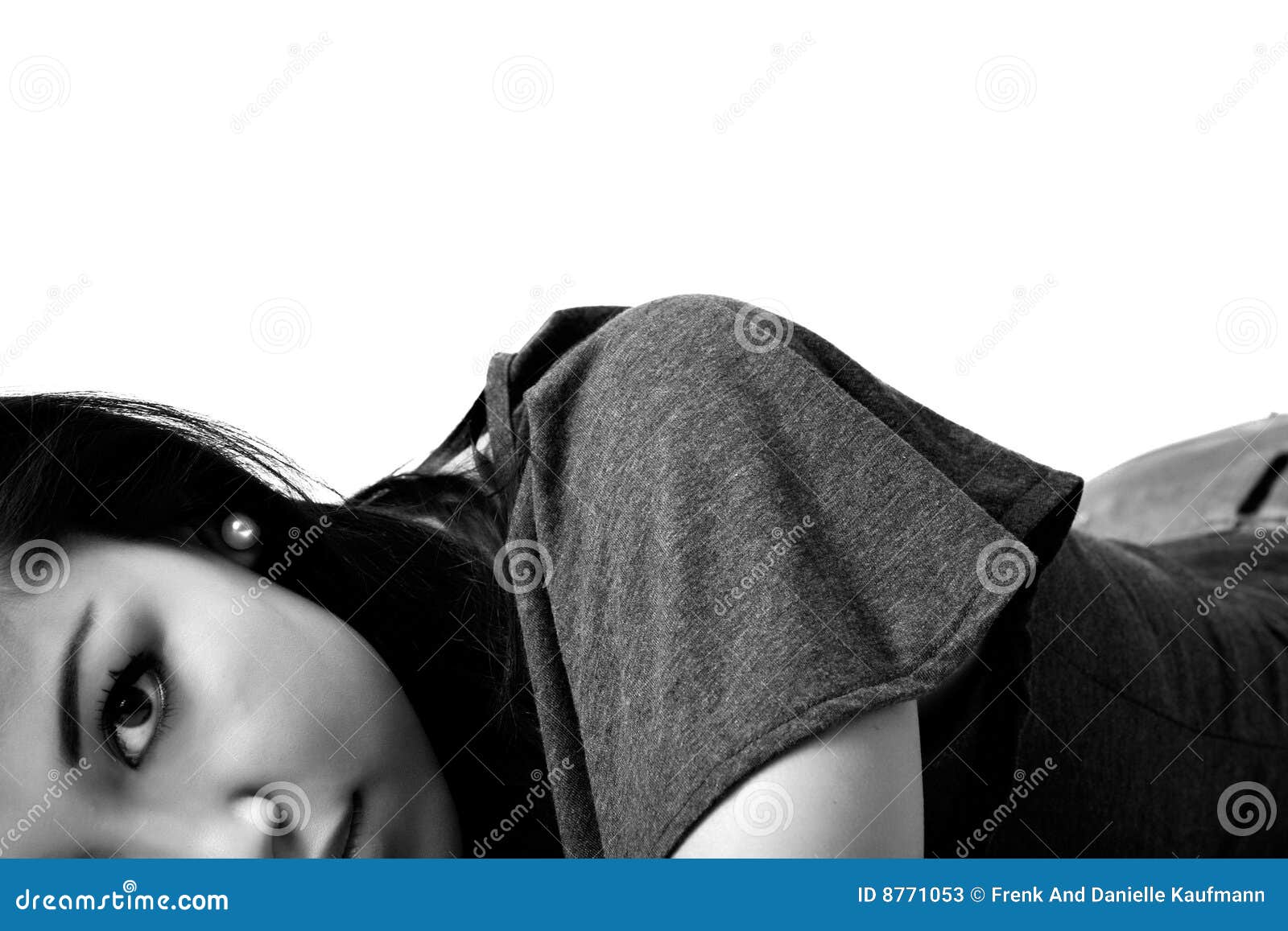 Partial Portrait of a Young African Woman Stock Image - Image of black ...