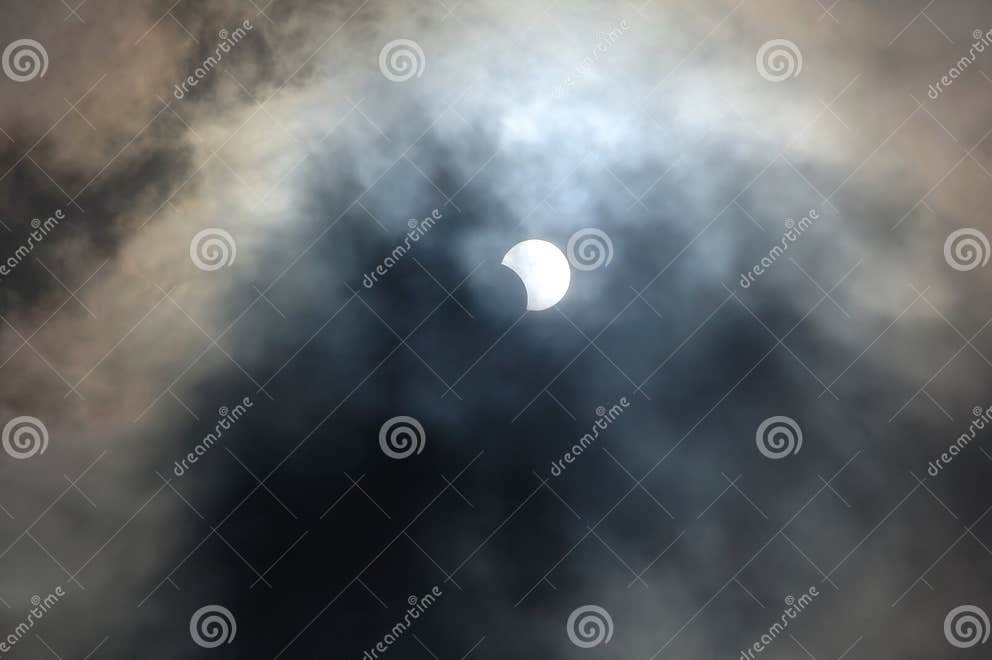 Partial solar eclipse stock photo. Image of moon, solar - 820418