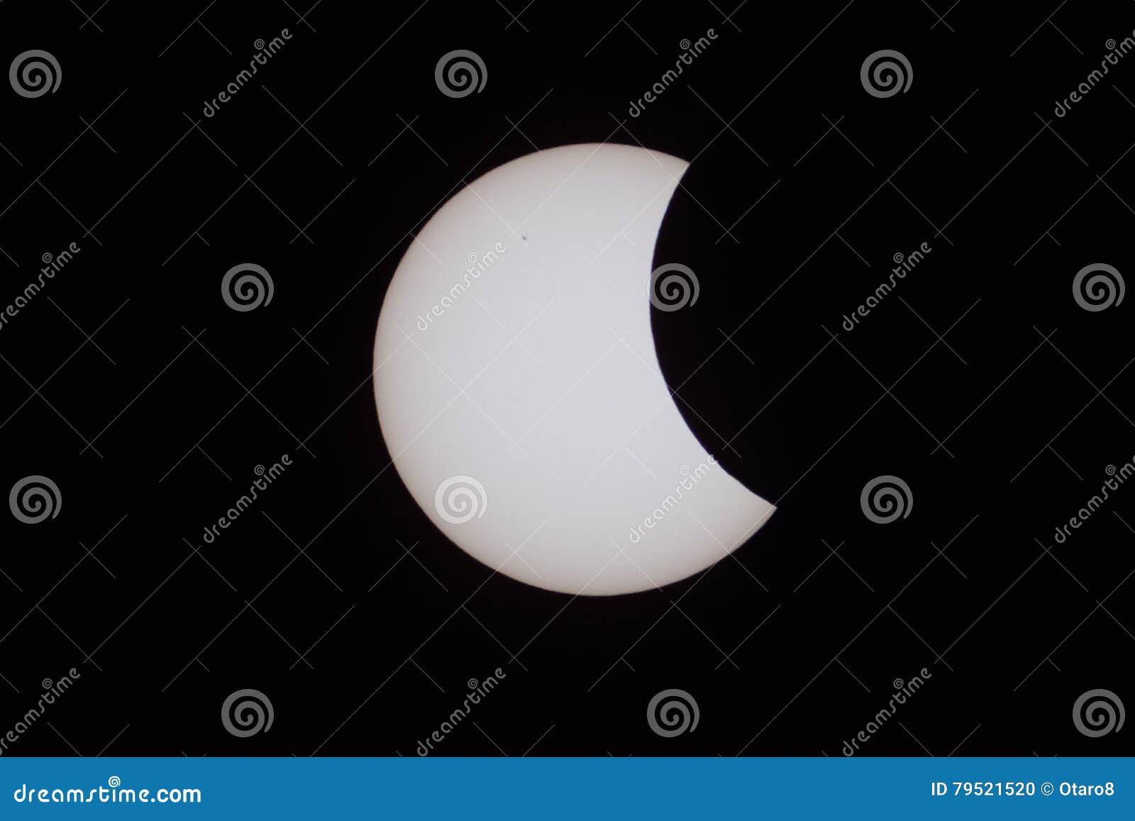 Partial Solar Eclipse on March 20, 2015 in Moscow Stock Photo - Image ...