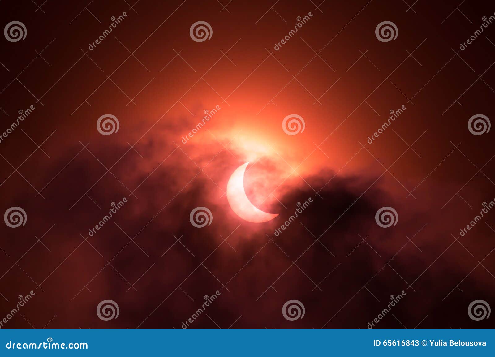 Partial solar eclipse stock image. Image of space, satelite - 65616843
