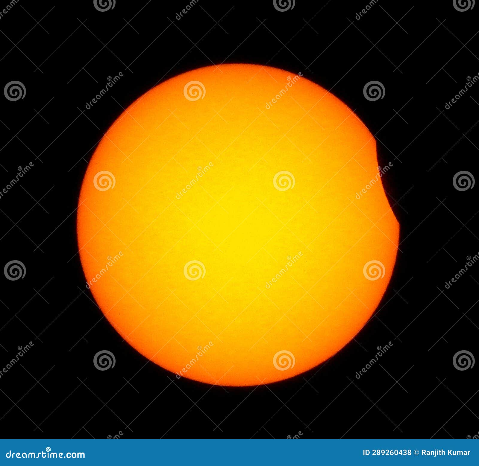 Partial solar eclipse stock photo. Image of light, event - 289260438