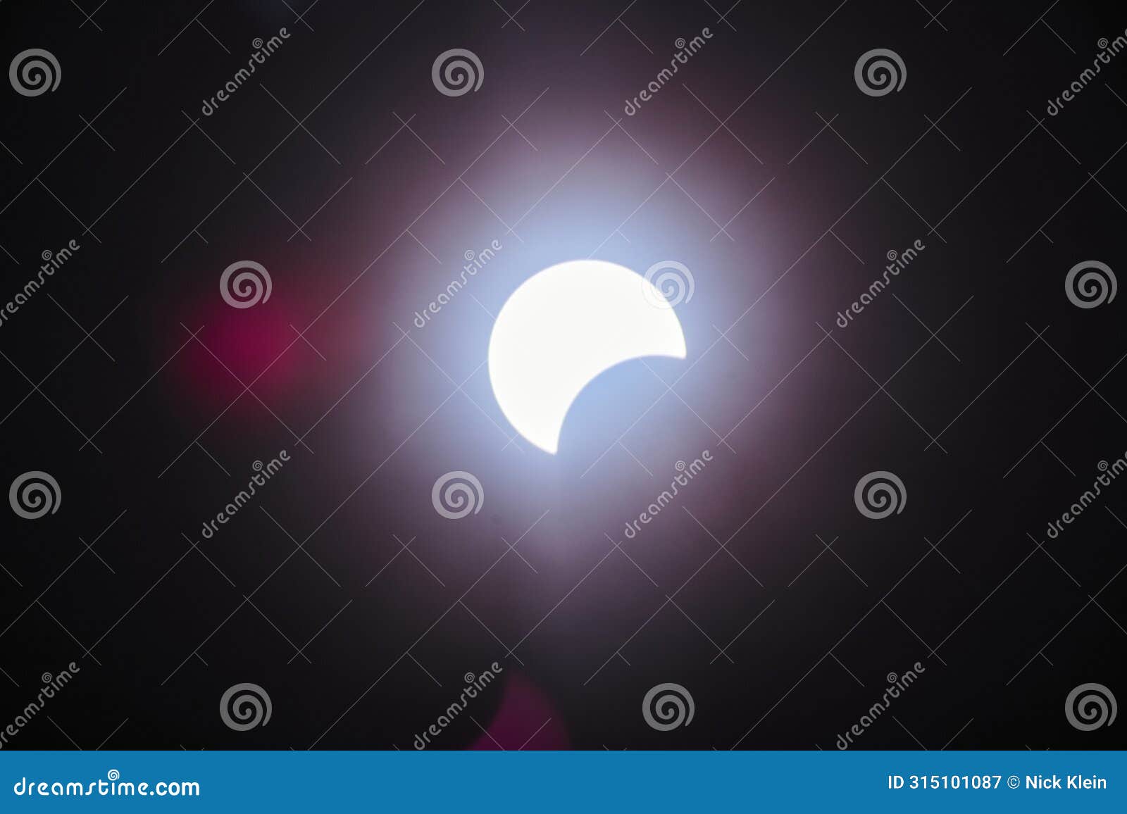 Partial Solar Eclipse Phenomenon in Spiceland, Indiana - Celestial View ...