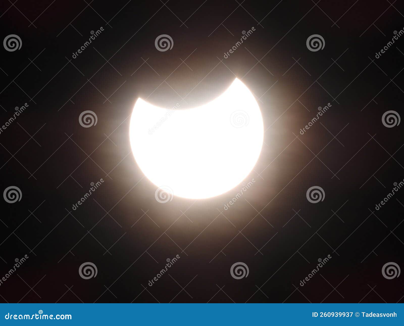 Partial Solar Eclipse, October 25 2022 2 Stock Image - Image of eclipse ...