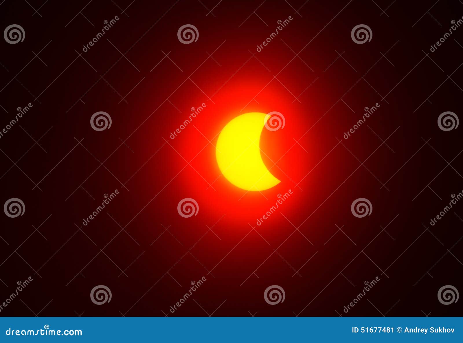 Partial Solar Eclipse 20.03 Stock Image - Image of phenomenon, phase ...