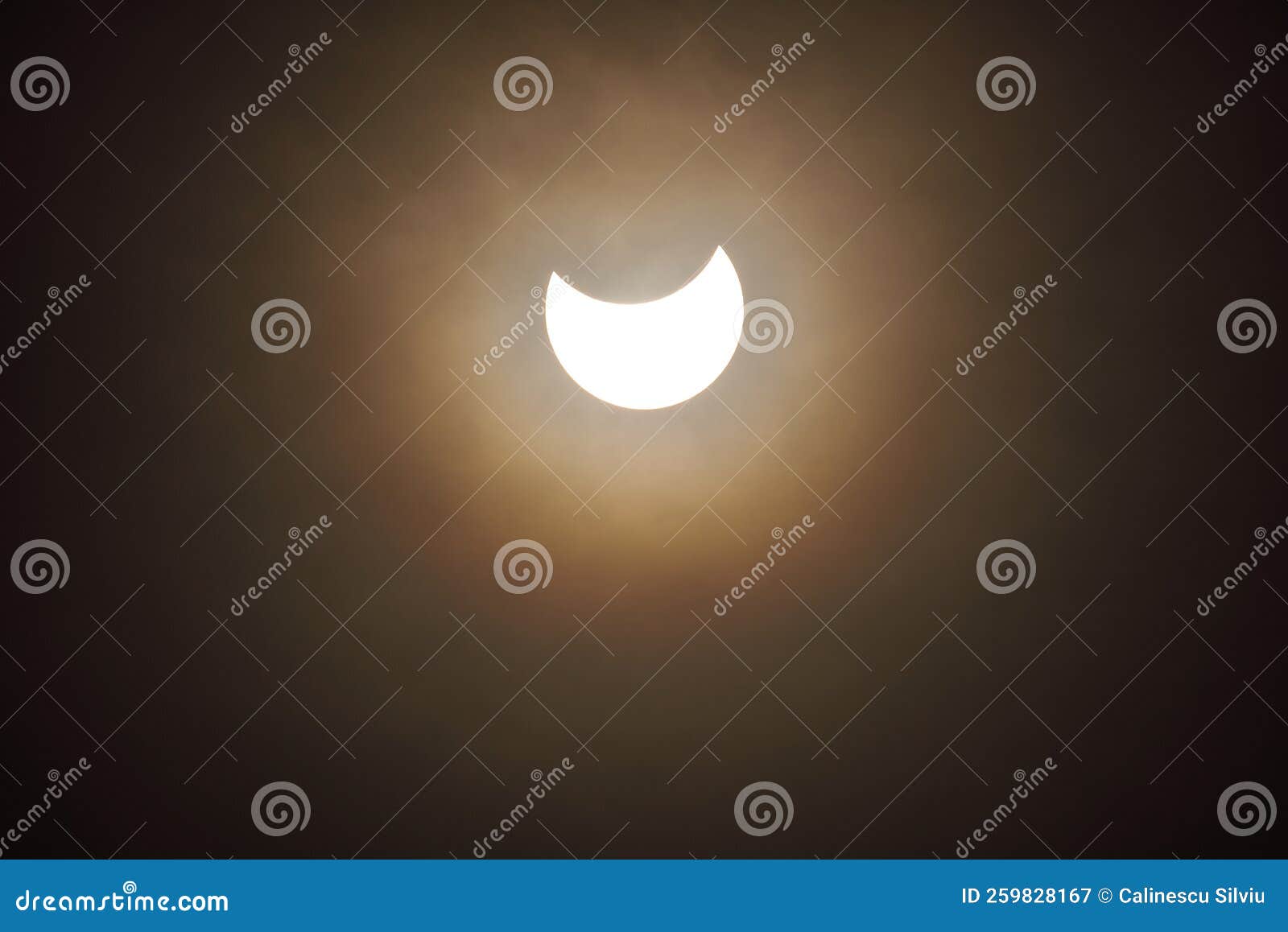 Partial Solar Eclipse, Visible from Romania. 25.10.2022 Editorial ...