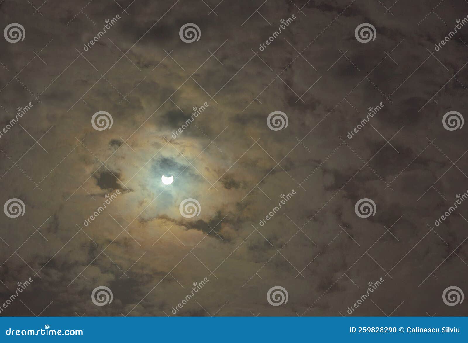 Partial Solar Eclipse, Visible from Romania. 25.10.2022 Editorial Image ...