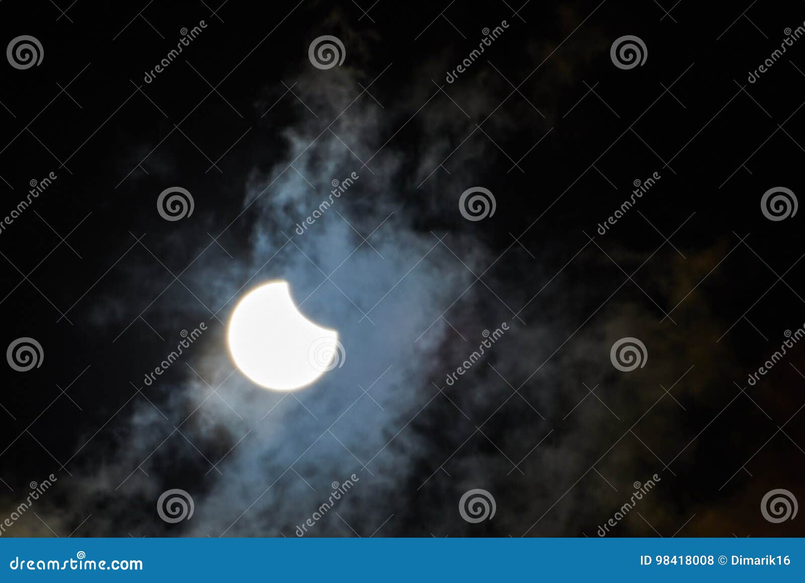 Partial Sun Eclipse Background Stock Photo - Image of science ...