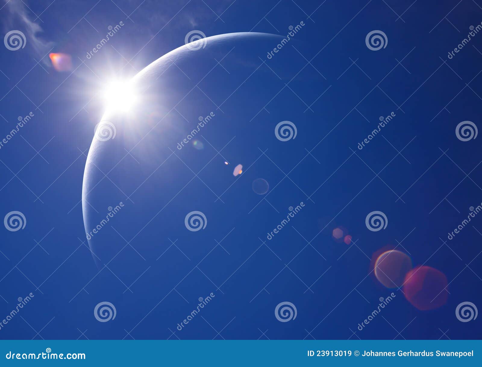 Partial Sun Eclipse in Day stock illustration. Illustration of partial ...