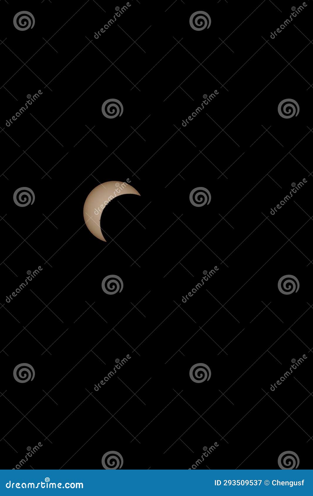 Partial Sun eclipse stock image. Image of clouds, silhouette - 293509537