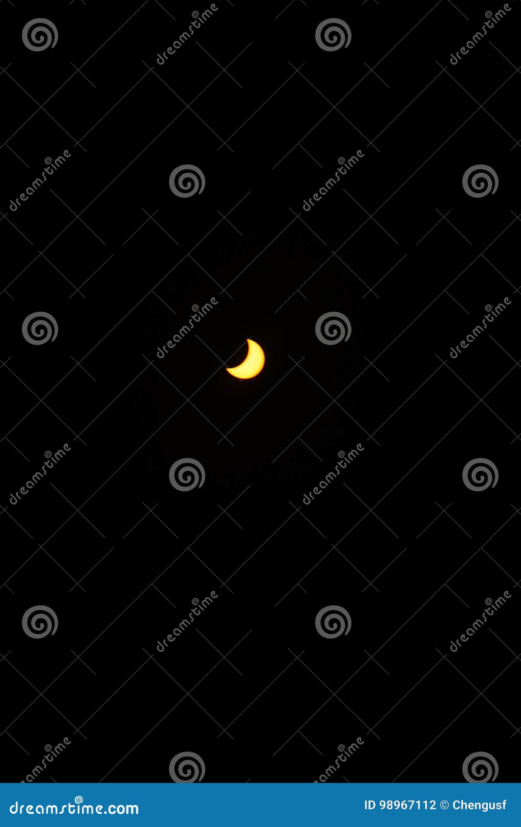 Partial Sun eclipse stock photo. Image of space, nature - 98967112