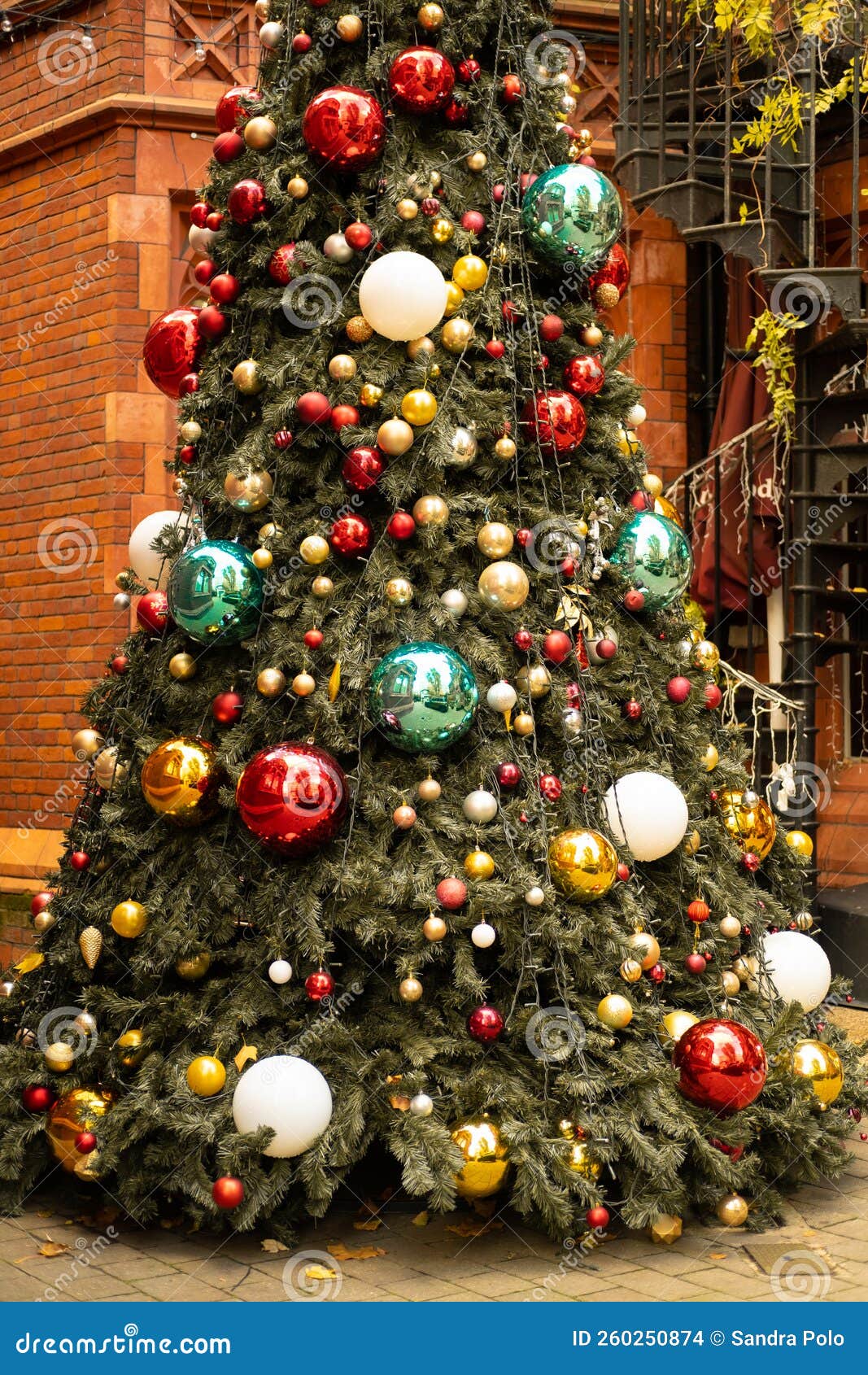 Partial View of a Decorated Christmas Tree Stock Photo - Image of event ... Partial View of a Decorated Christmas Tree Stock Photo - Image of event ...