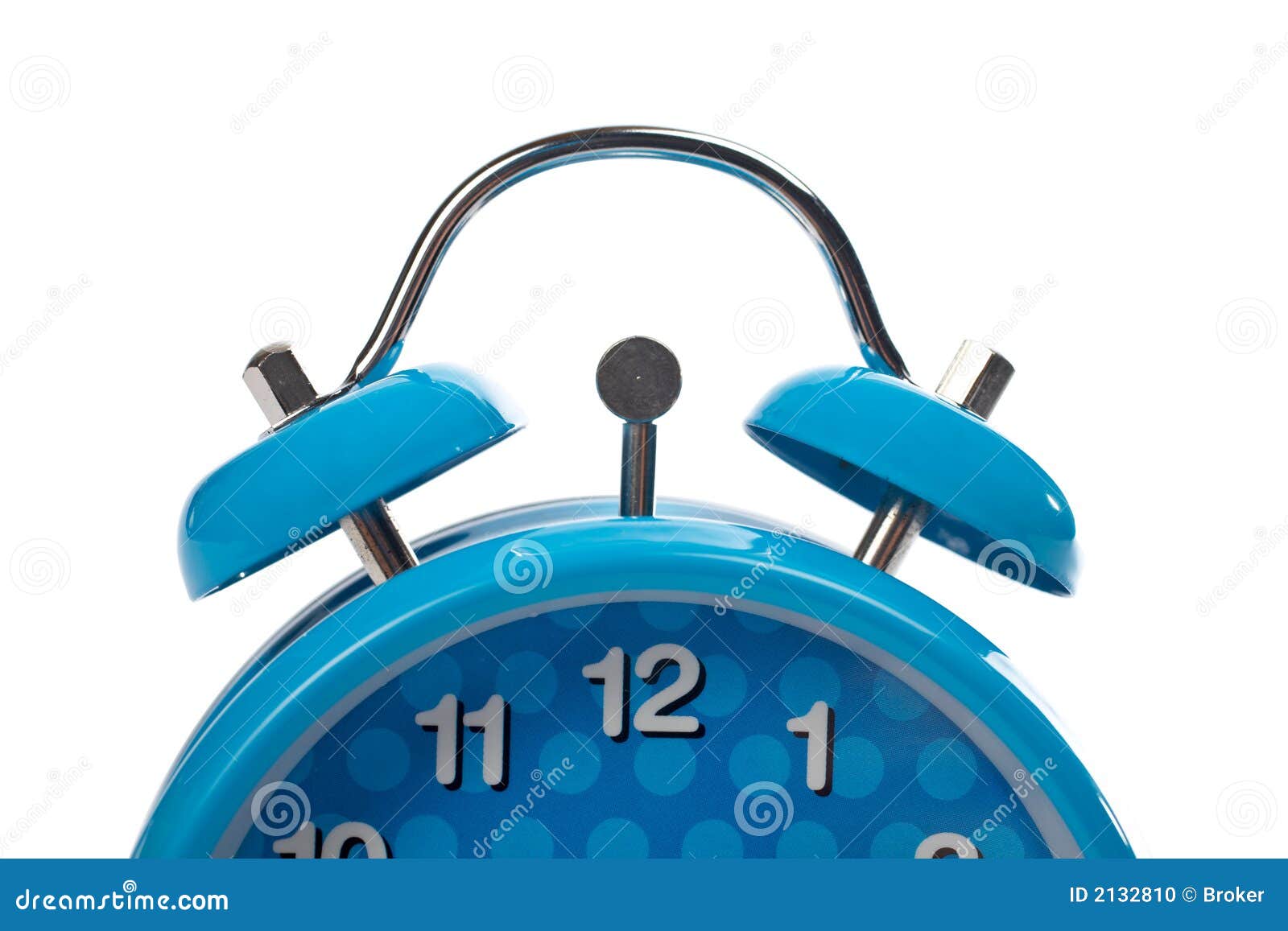 Partial View of Blue Alarm Clo Stock Photo - Image of delay, measuring ...