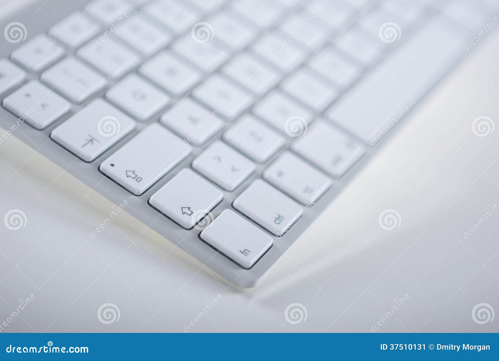 Partial View of a Computer Keyboard Stock Image - Image of horizontal ...