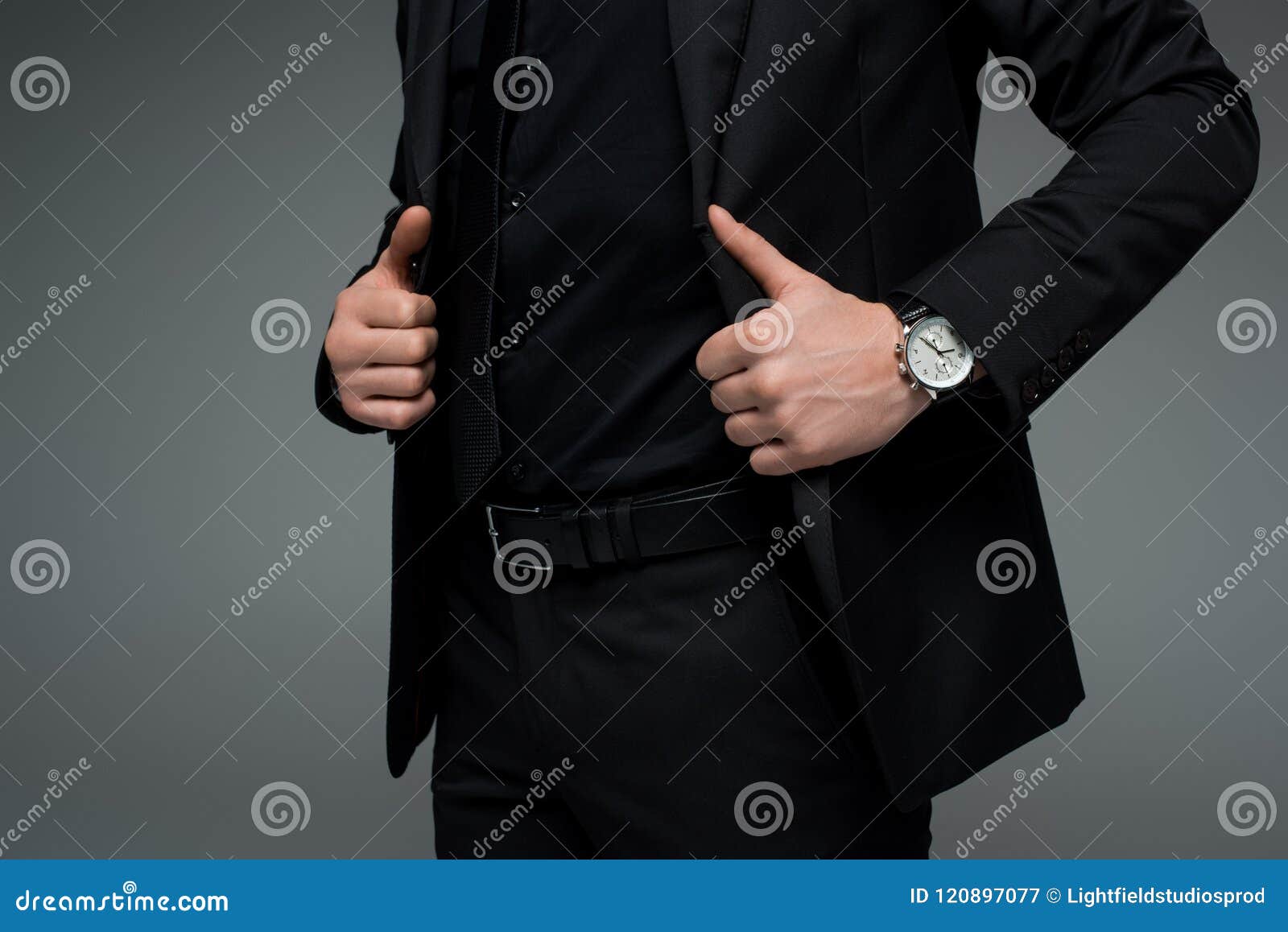 Partial View of Male Hands Holding Jacket Stock Image - Image of male ...