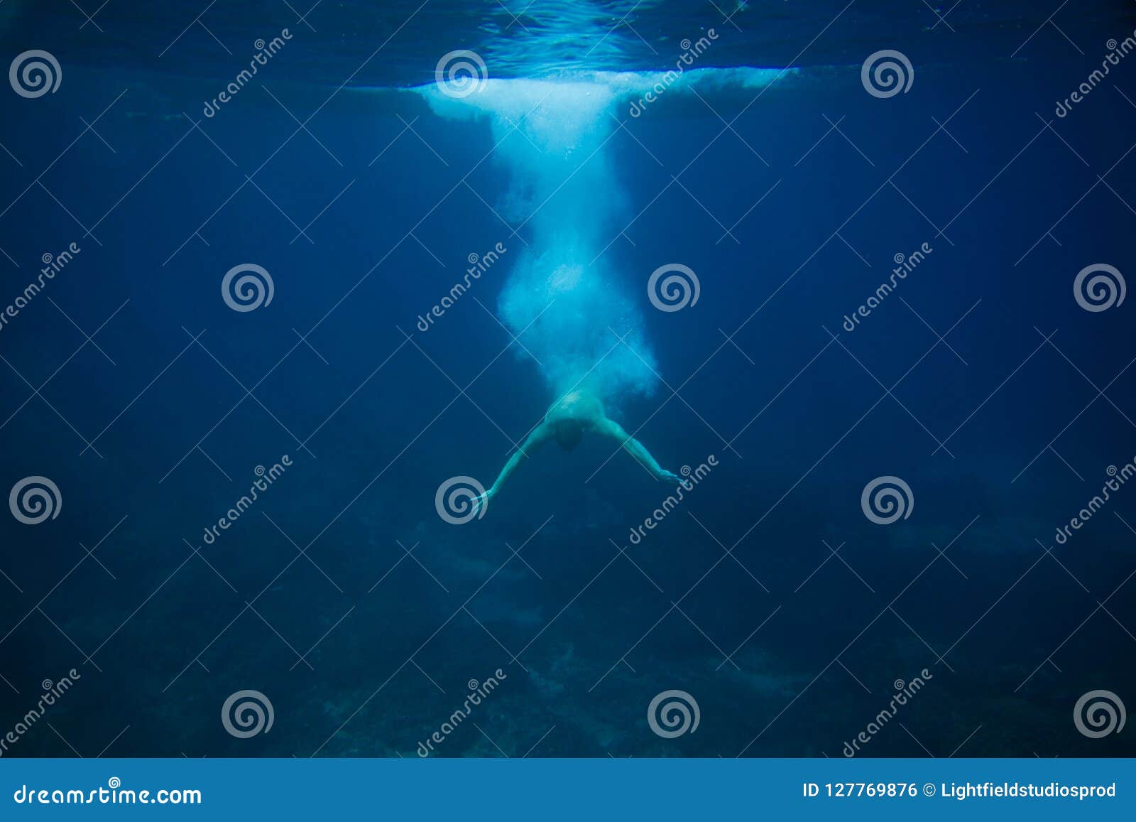 Partial View of Man Diving into Ocean Editorial Photo - Image of voyage ...
