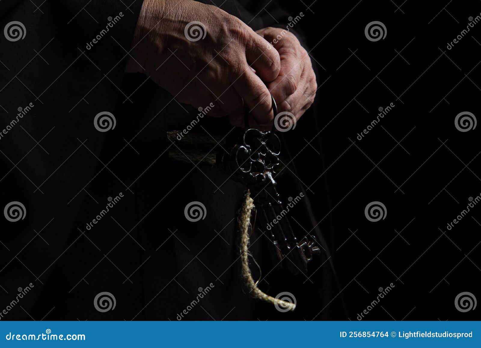 Partial View of Medieval Abbot with Stock Photo - Image of elderly ...