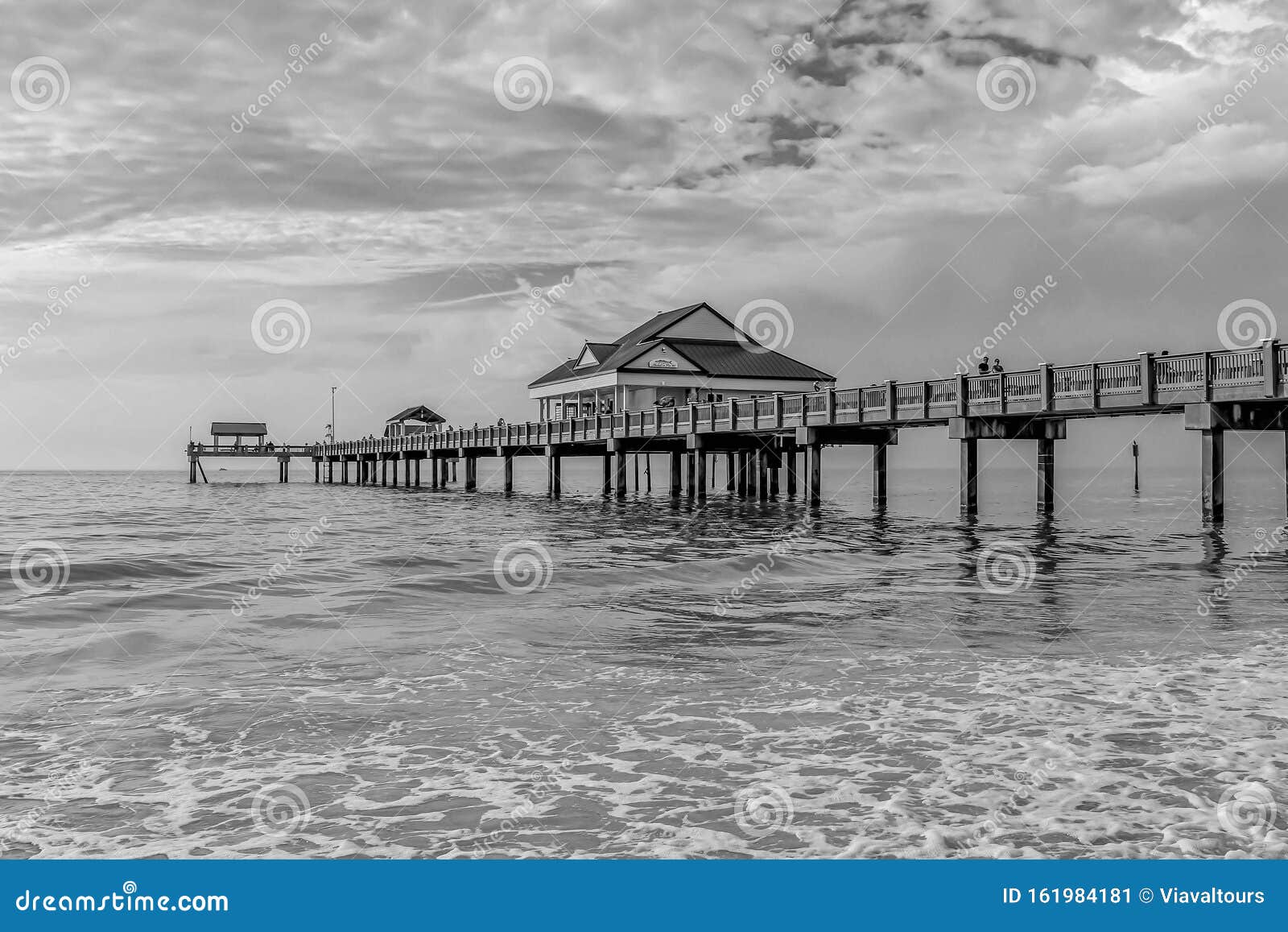 Partial View of Pier 60 on Cloudy Sky Background. Editorial Photo ...