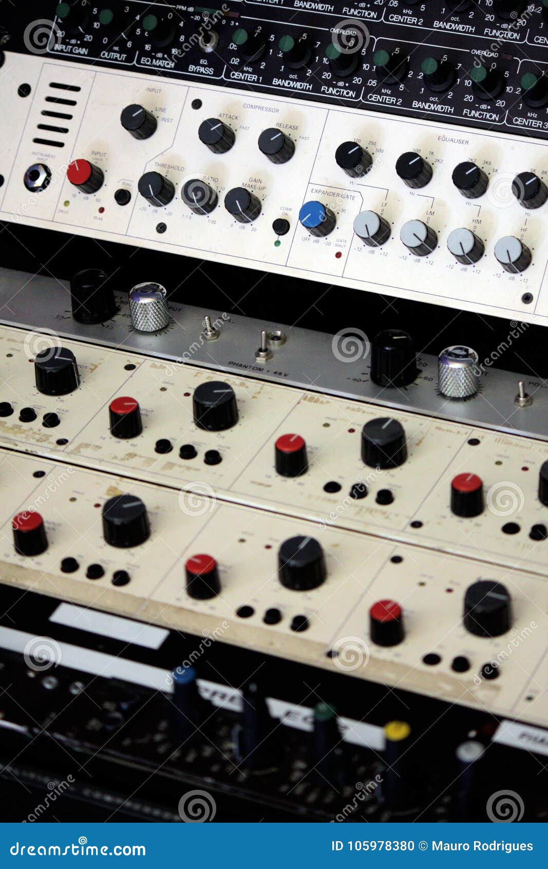 Mixing studio table stock photo. Image of technology - 105978380