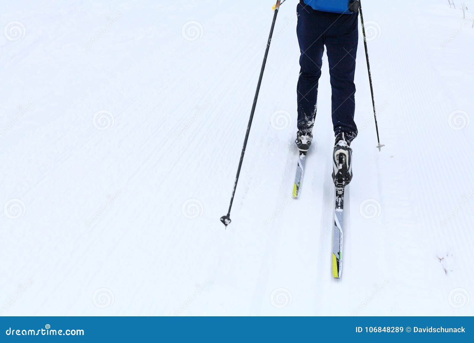 Partial View of a Ski Runner Stock Image - Image of nature, horizontal ...
