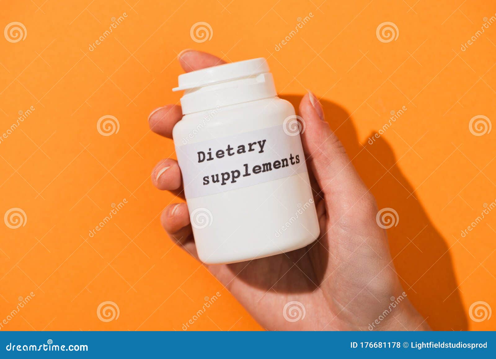View of Woman Holding Container with Stock Photo - Image of vitamin ... View of Woman Holding Container with Stock Photo - Image of vitamin ...