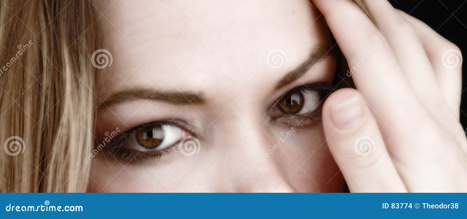 Partial woman face-1 stock photo. Image of close, face, active - 83774