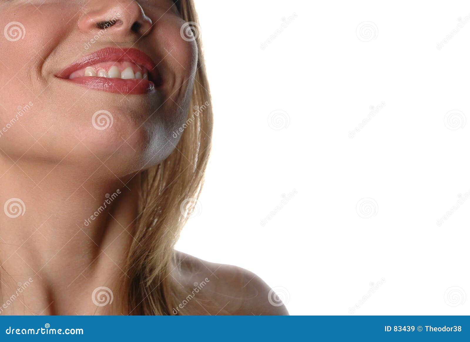 Partial woman face-12 stock image. Image of nose, smile - 83439