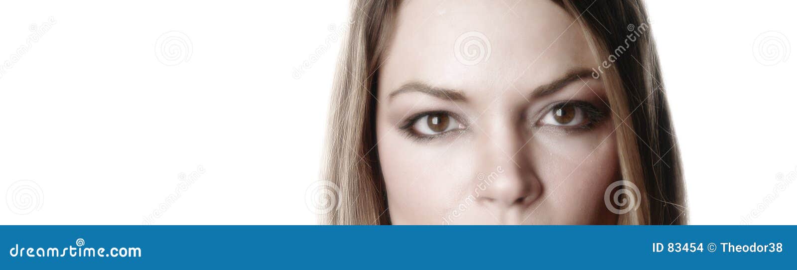 Partial woman face-5 stock photo. Image of blue, beautiful - 83454