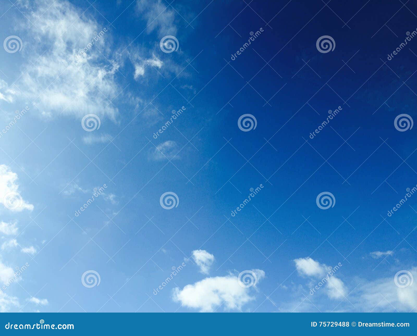 Partially Cloudy Sky stock photo. Image of partially - 75729488