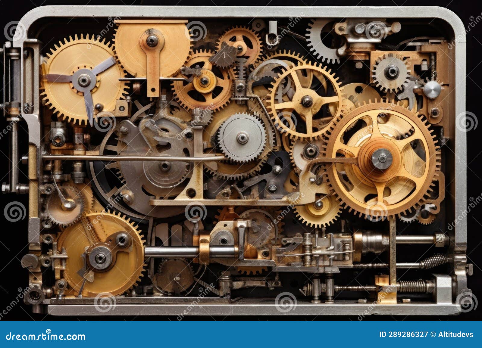 Partially Disassembled Gear Mechanism Stock Image - Image of gears ...