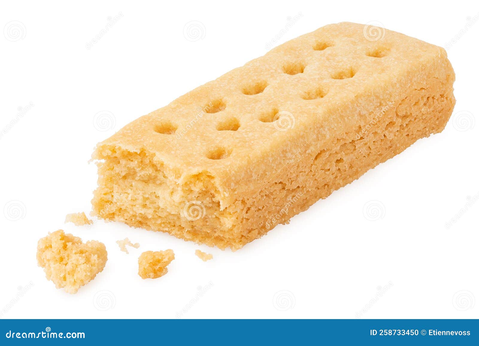 Partially Eaten Butter Shortbread Finger Biscuit Stock Photo - Image of ...
