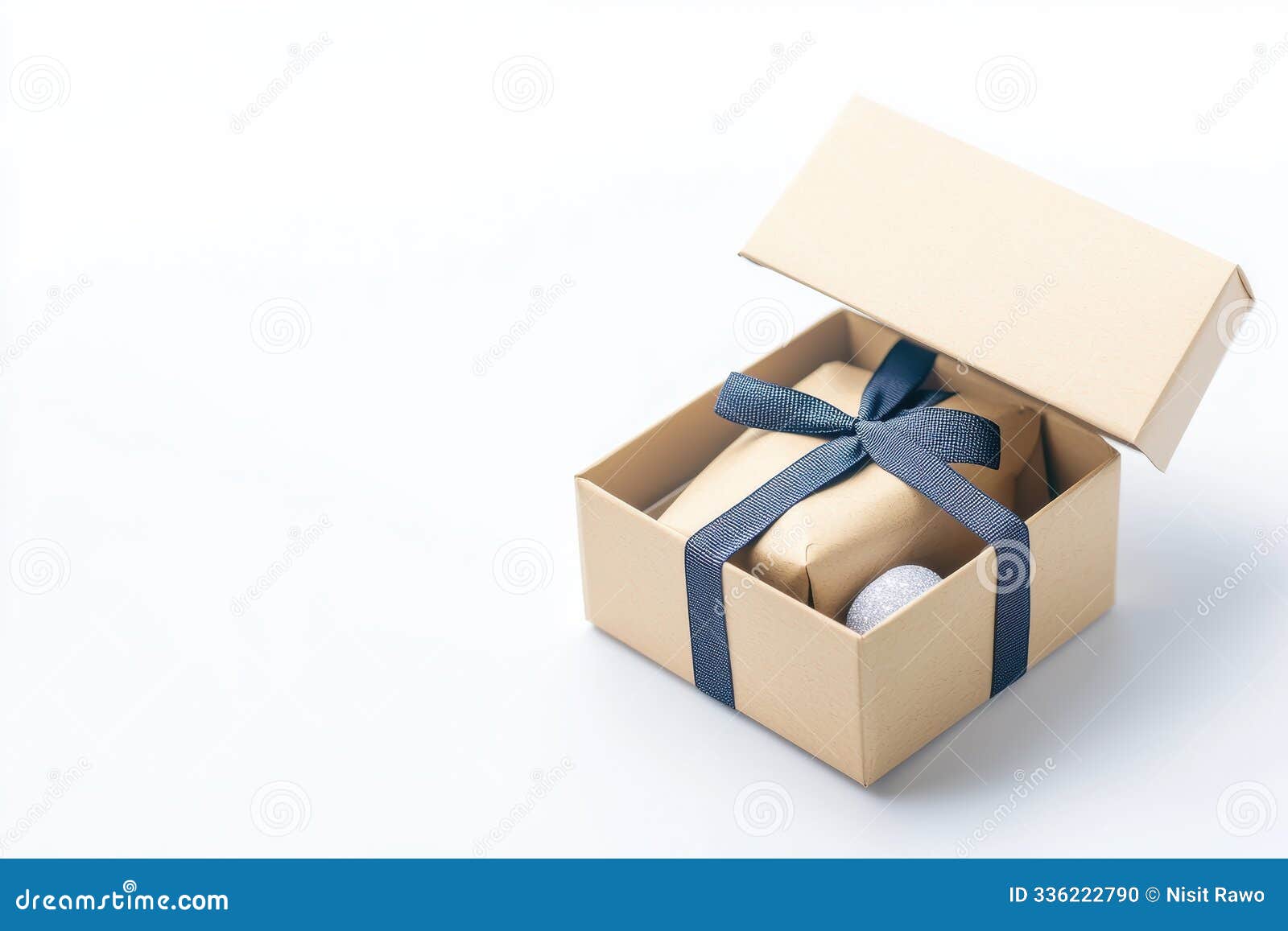 A Partially Opened Gift Box with a Surprise Inside, Exciting and ...