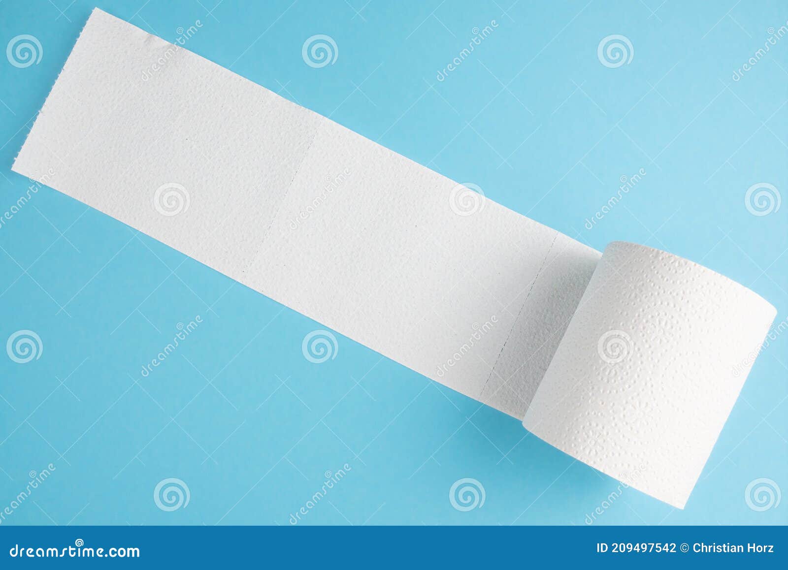Partially Unrolled Toilet Paper Roll Stock Photo - Image of partially ...