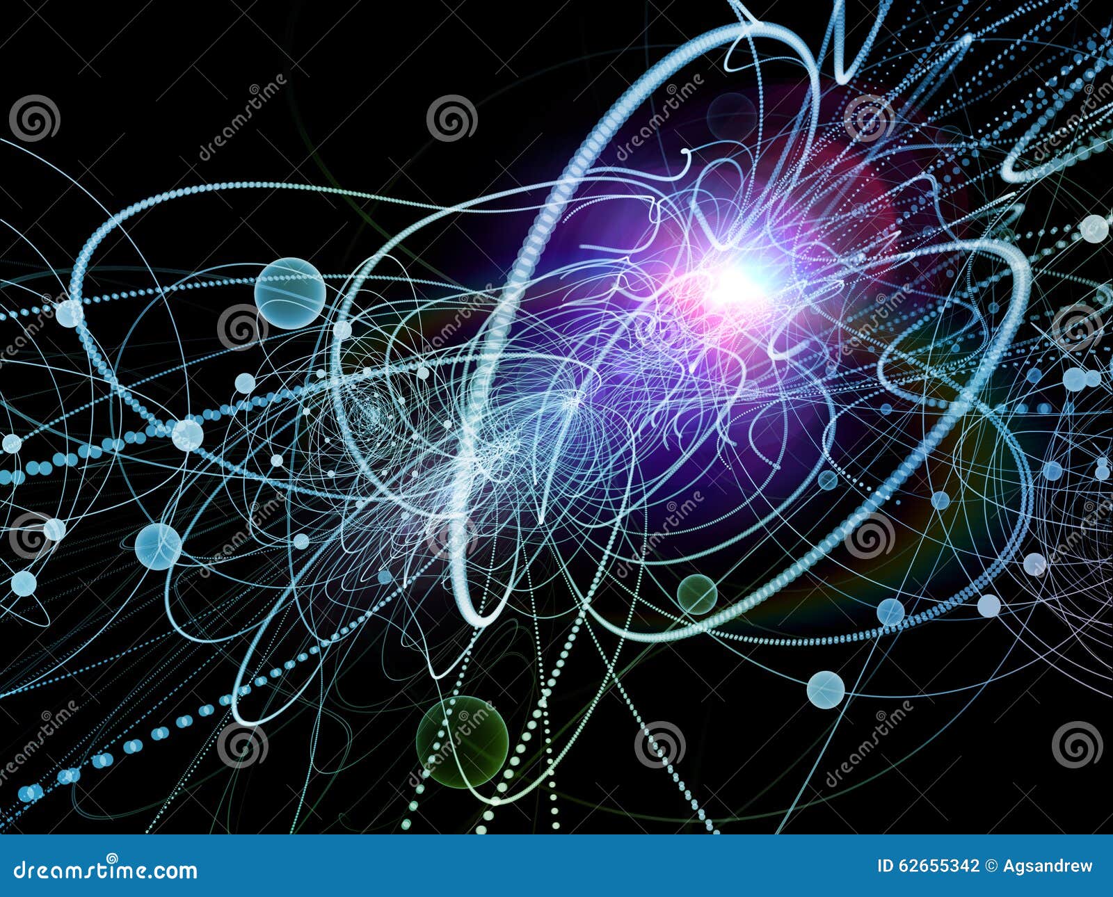 Particella Virtuale Di Wave Illustrazione di Stock - Illustrazione di ...