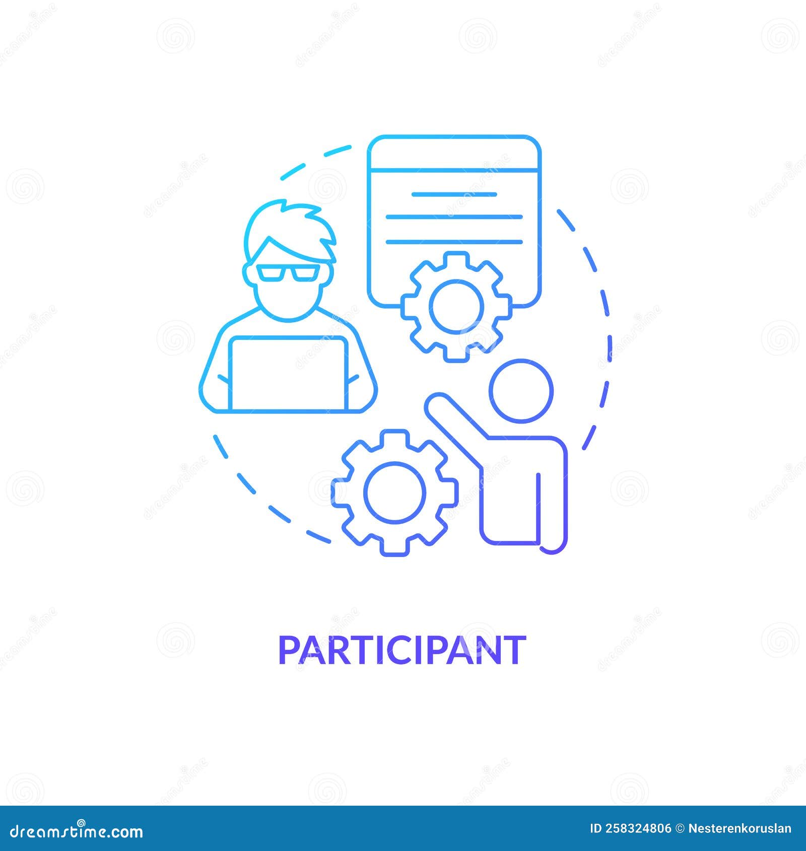 Participant Blue Gradient Concept Icon Stock Vector - Illustration of ... Participant Blue Gradient Concept Icon Stock Vector - Illustration of ...