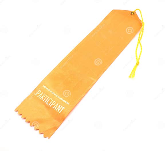 Participant Ribbon stock photo. Image of string, ribbon - 11442964