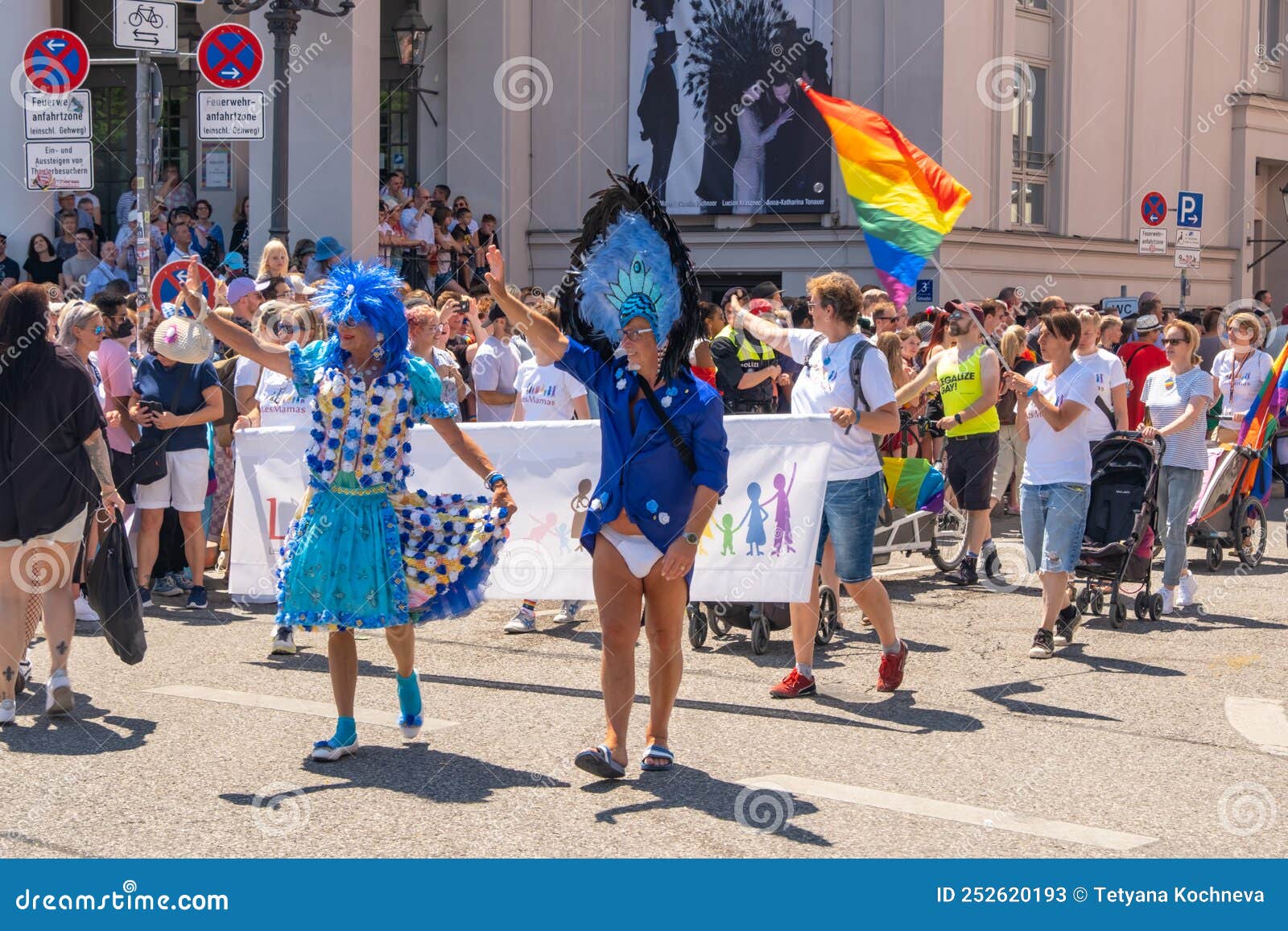 Participants at the Annual Christopher Street Day CSD Parade at the Old ... Participants at the Annual Christopher Street Day CSD Parade at the Old ...