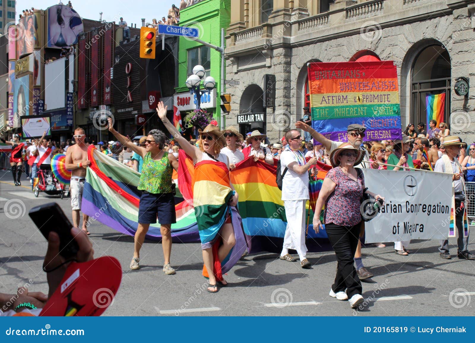 Participants at Annual Pride Parade in Toronto Editorial Stock Image ...