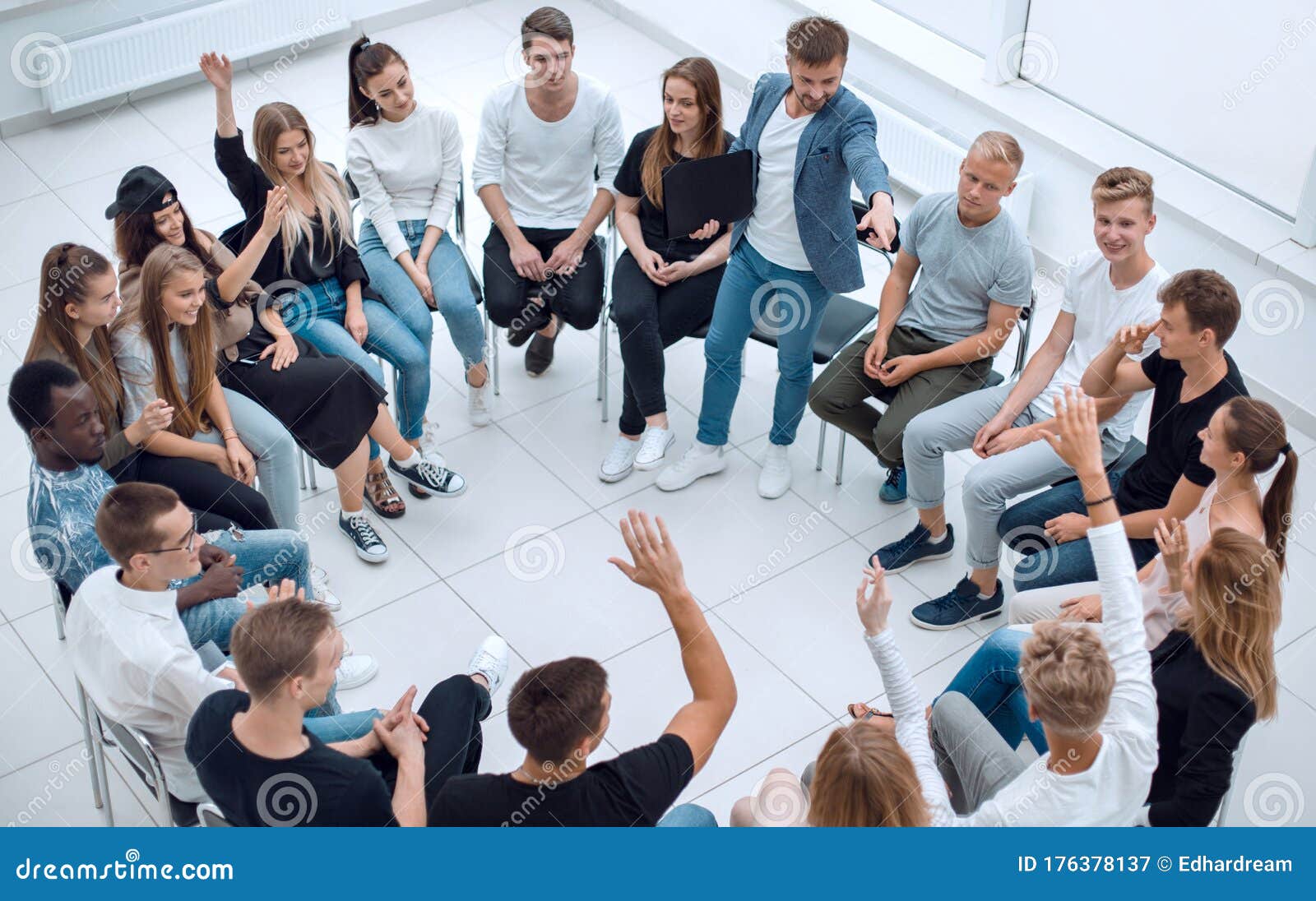 Participants Ask Questions during the Business Seminar Stock Image ... Participants Ask Questions during the Business Seminar Stock Image ...