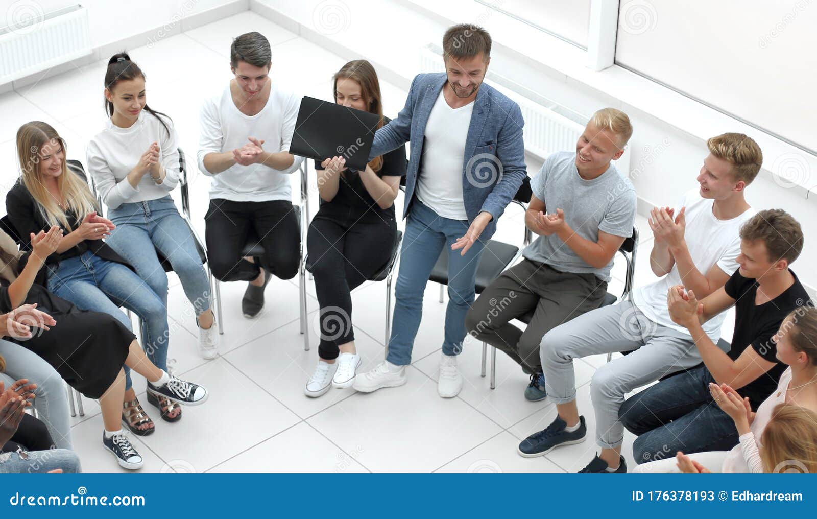 Participants Ask Questions during the Business Seminar Stock Image ...